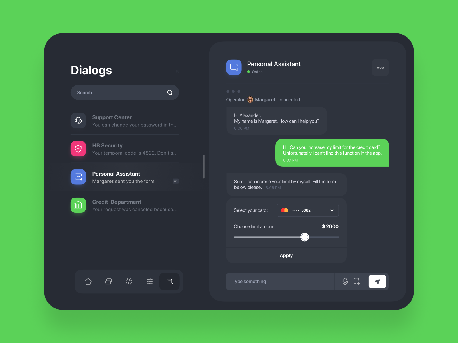 Tablet Banking App | Bank Chat by Oleksandr Plyuto 🇺🇦 for heartbeat on ...