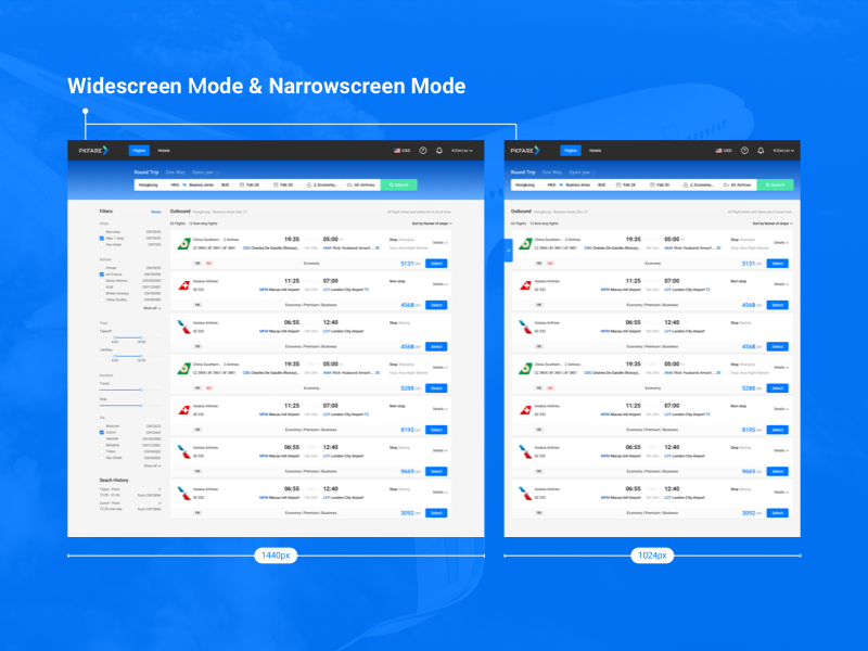 Widescreen Mode & Narrowscreen Mode by Killercar on Dribbble