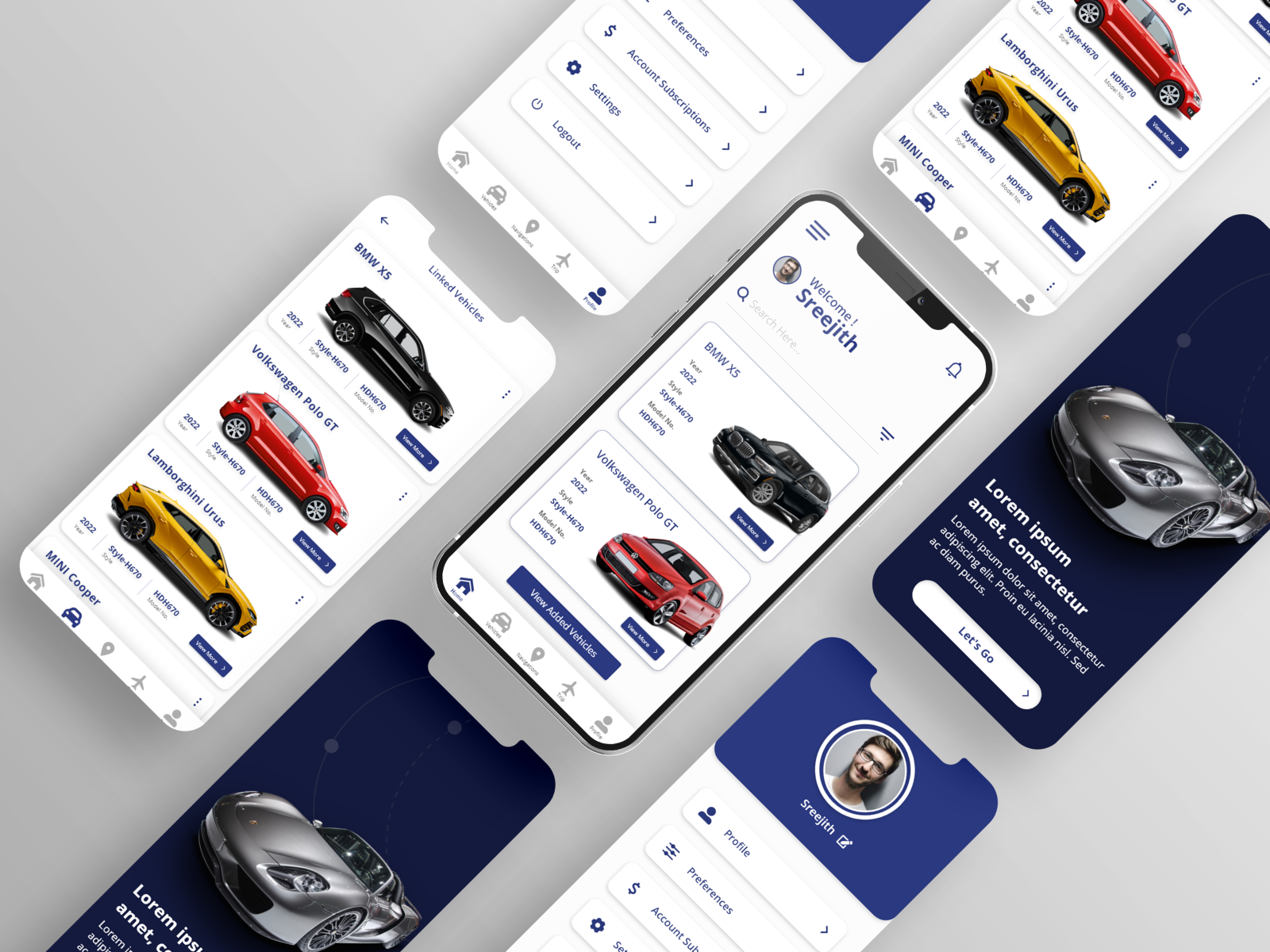 Automotive Mobile app Design by Vishnu T M on Dribbble