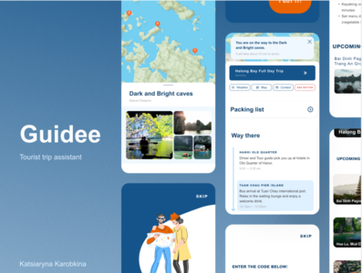 Guidee - tourist trip assistant by Katya Karobkina on Dribbble