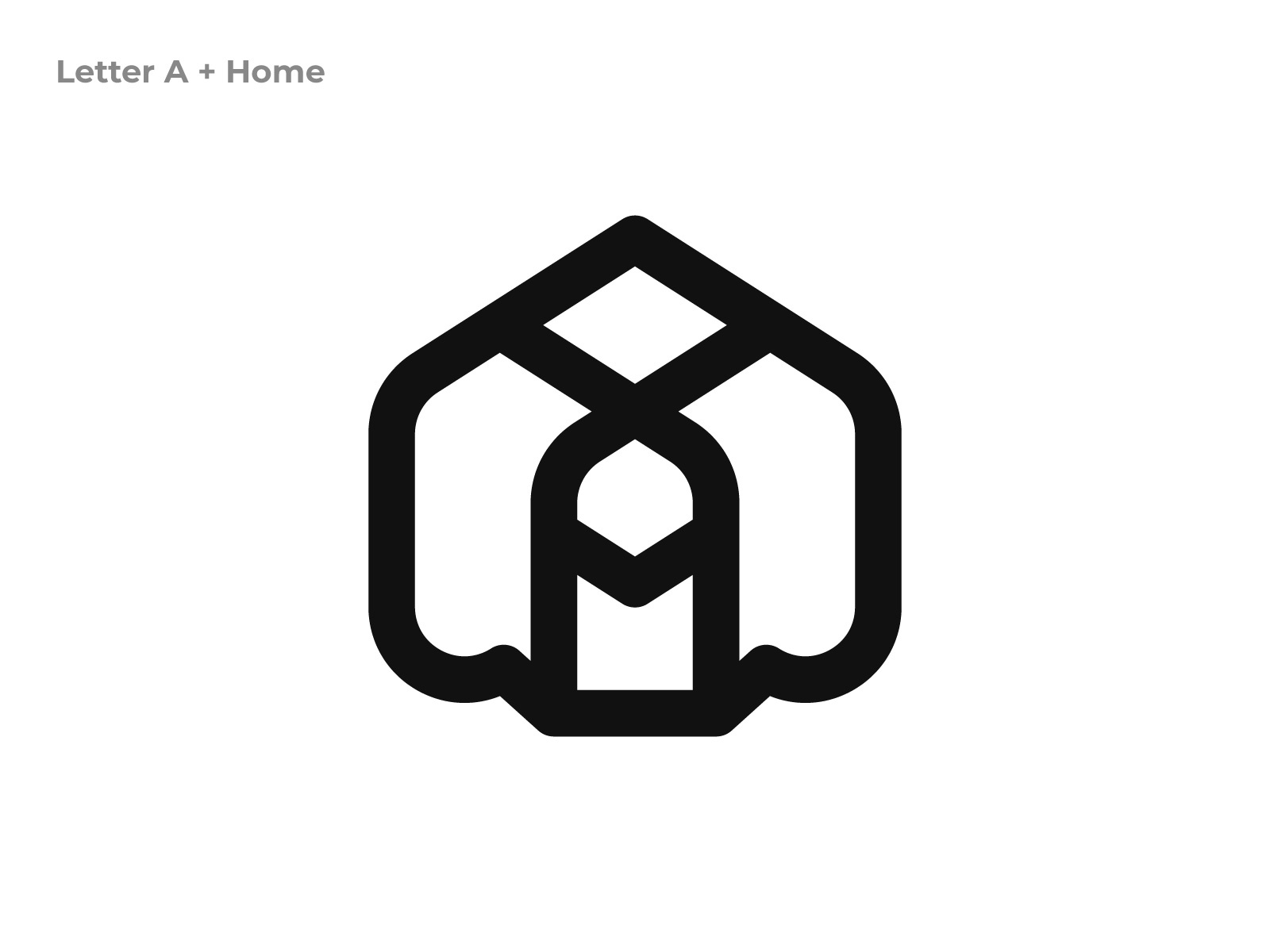 letter A + Home logomark by Rakibul - logo designer on Dribbble