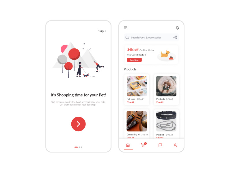 Pet Shop App by We Switched Studio on Dribbble