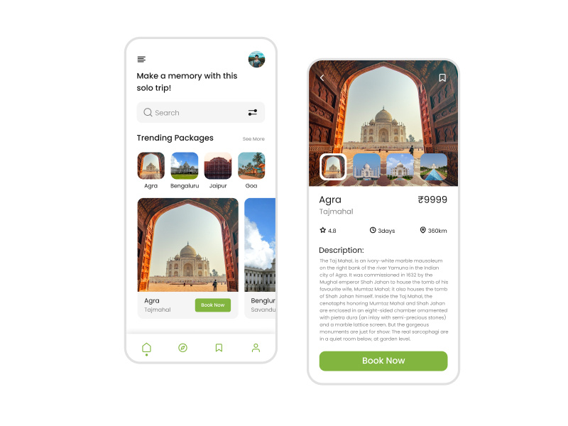 Touring Website by We Switched Studio on Dribbble