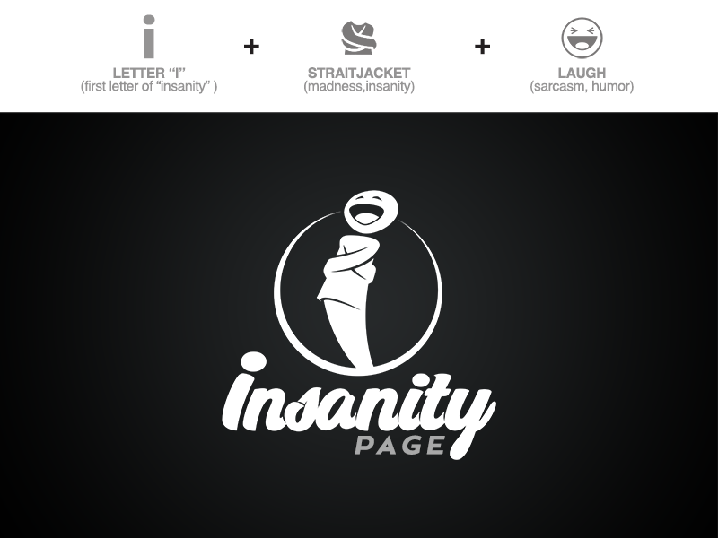 Logo for "Insanity Page" by Marco Sias on Dribbble