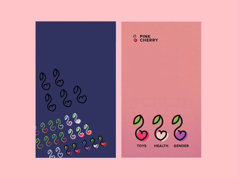 Pink Cherry Logo Exploration by gottbot on Dribbble