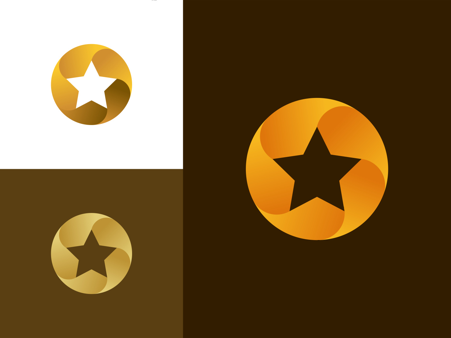 CIRCLE + STAR LOGO by Abad Badru on Dribbble