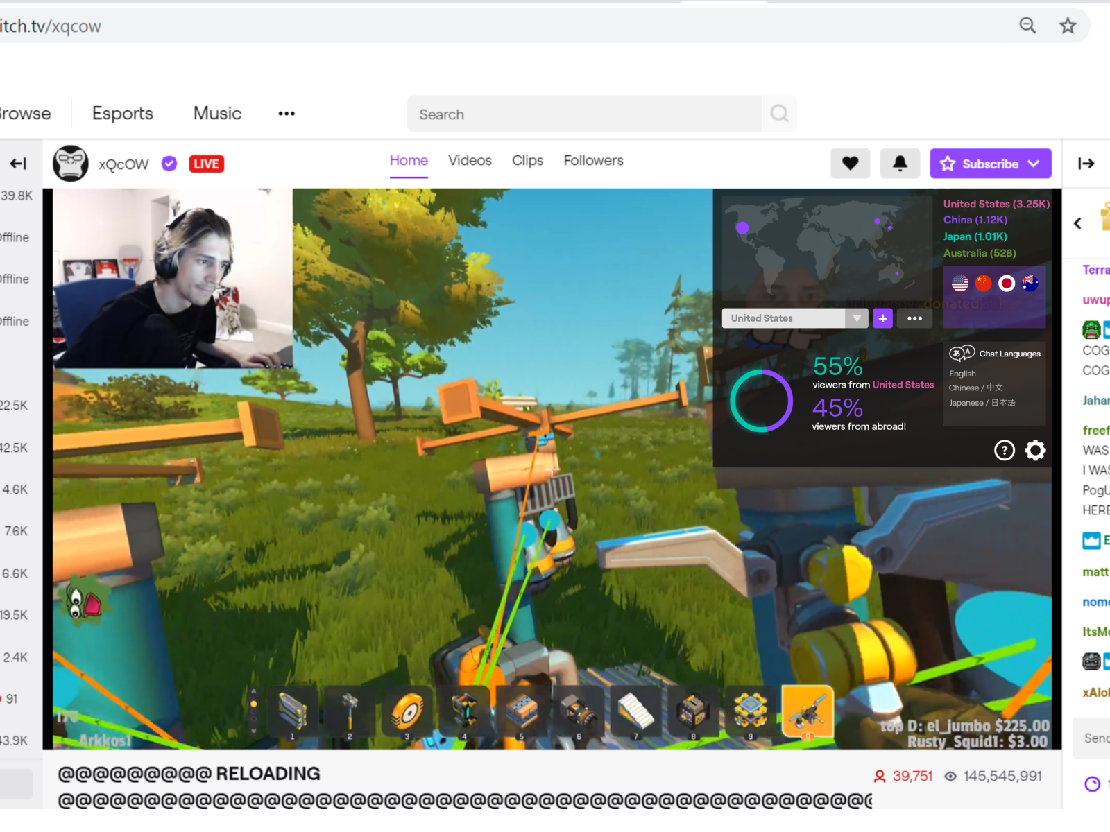 Twitch Overlay Extension: Viewer Map by Hannah Vy on Dribbble
