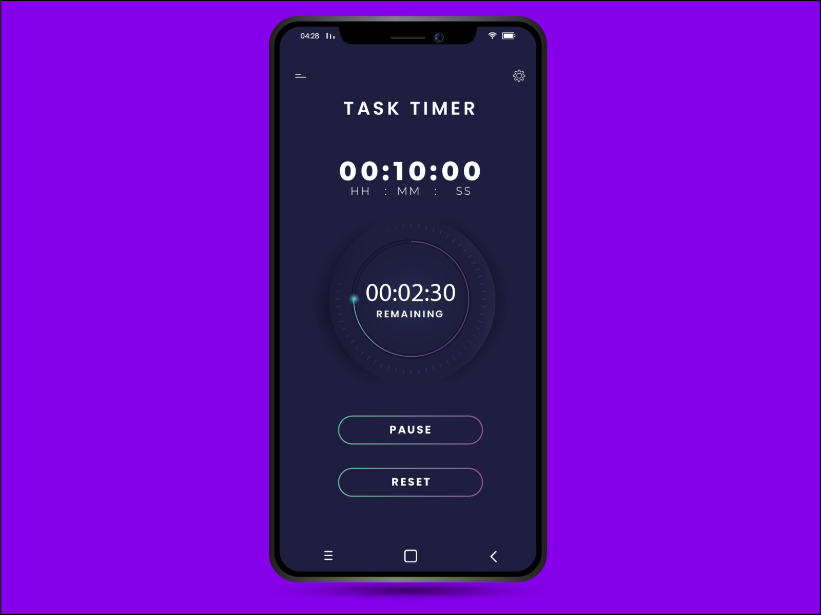 Timer App UI by Vince Cyriac on Dribbble