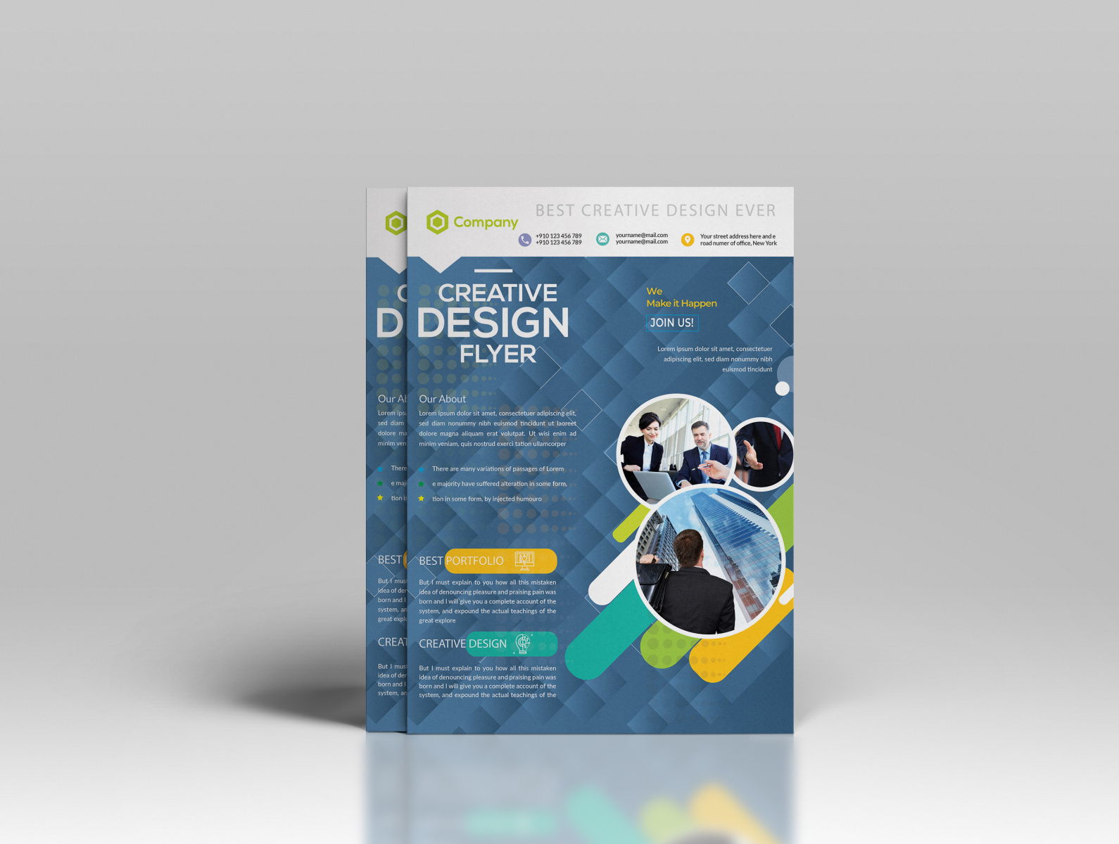 Corporate Creative Flyer by Shuvojit Dev on Dribbble
