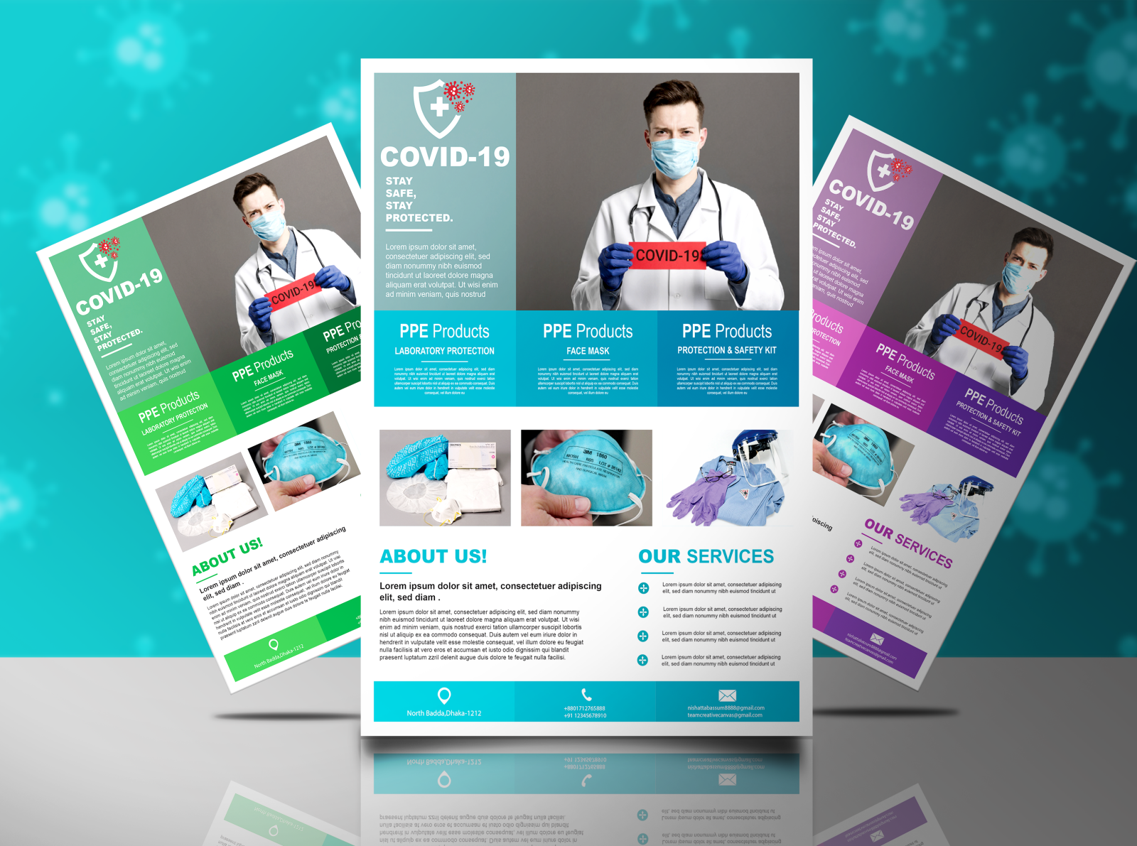 COVID-19 FLYER DESIGN by Nisat Tabassum on Dribbble