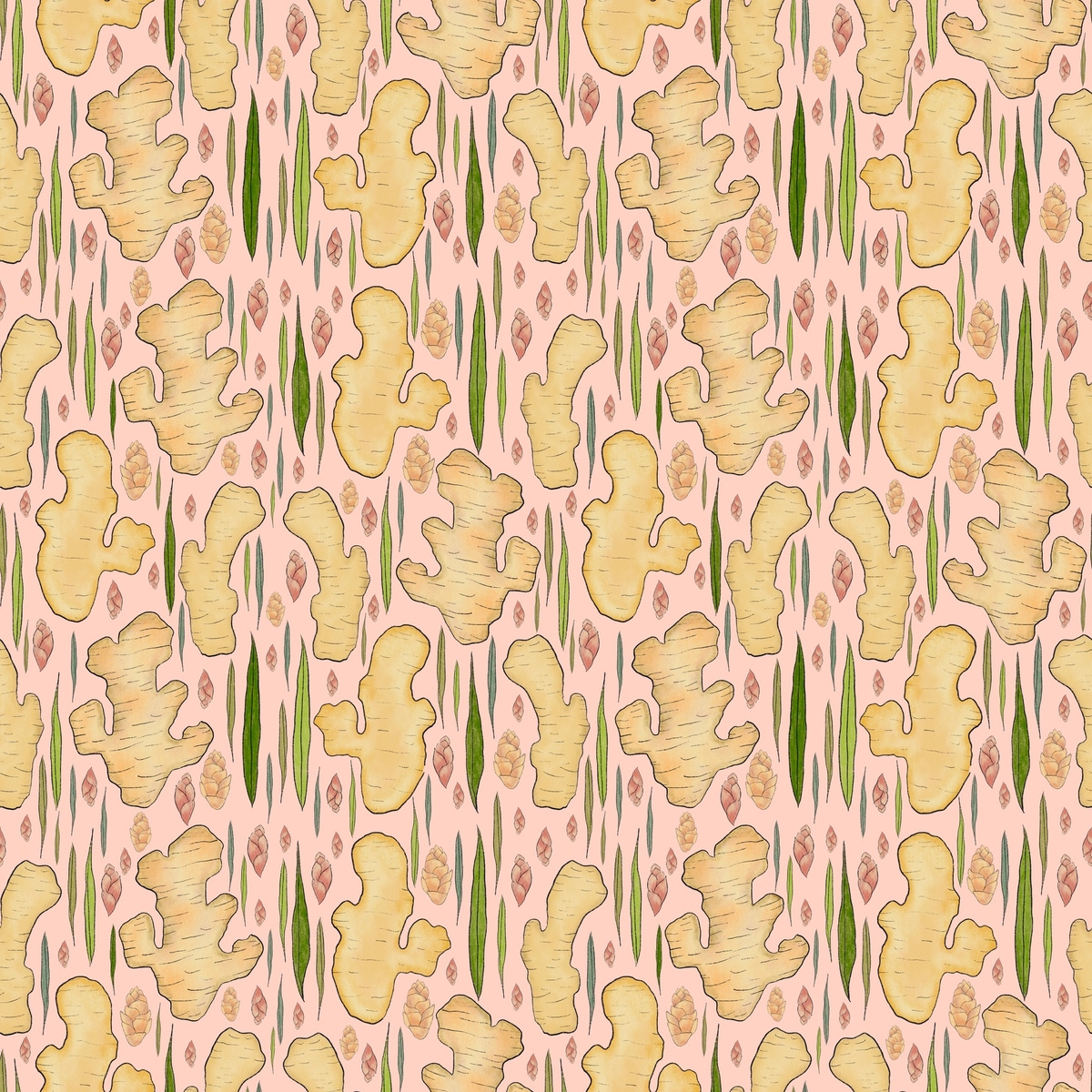Ginger Pattern by Celeste Rodriguez on Dribbble