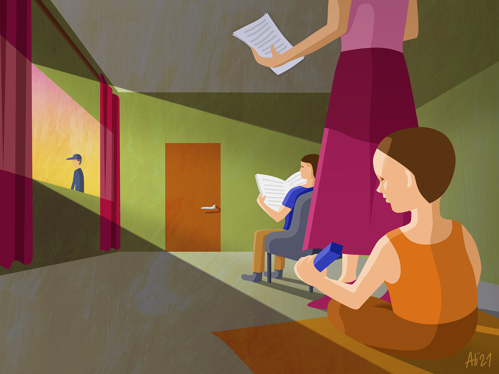 The postman delivers a letter by Alice Rinaldi on Dribbble
