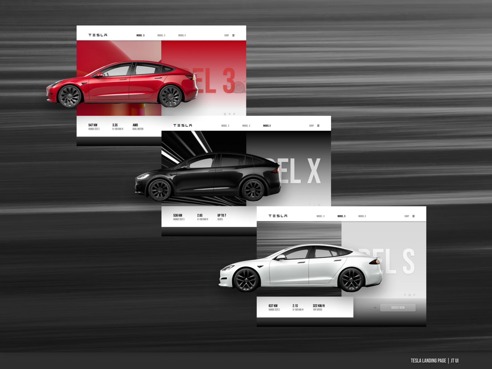 TESLA Landing Page Concept (2/2) by JTUI on Dribbble
