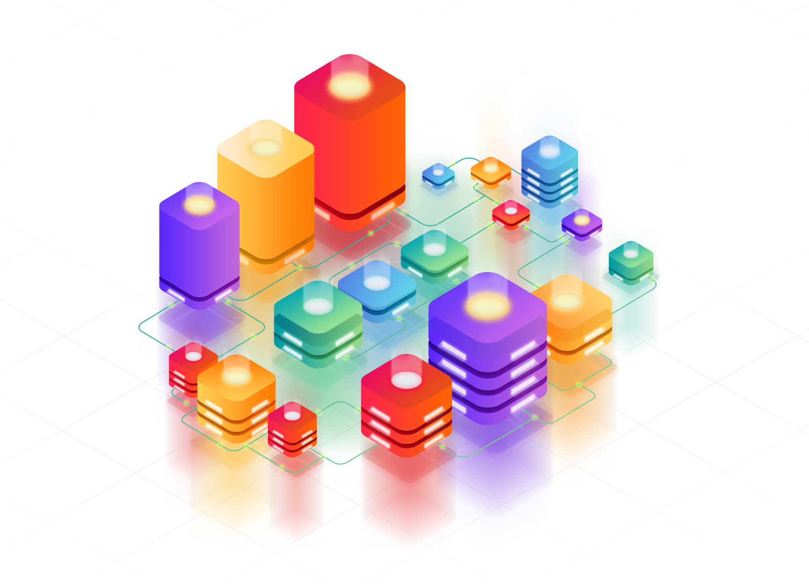 Isometric Server Illustration by Harry Boo on Dribbble