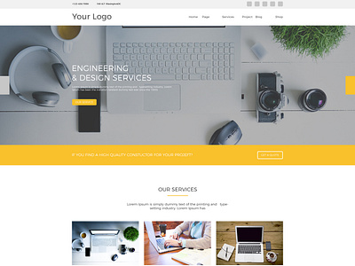 Corporate Web Template by Md. Ripon Miah on Dribbble