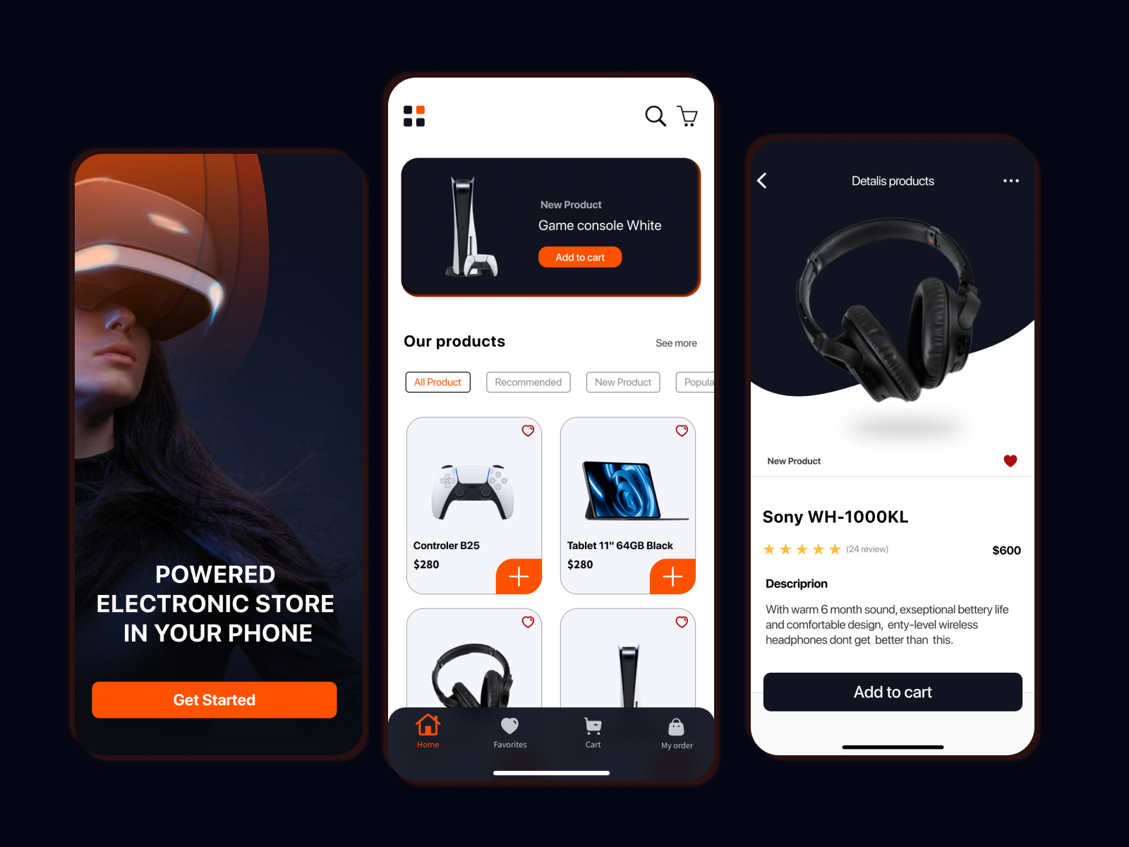 Electronic Store App by Panchyna Hanna on Dribbble