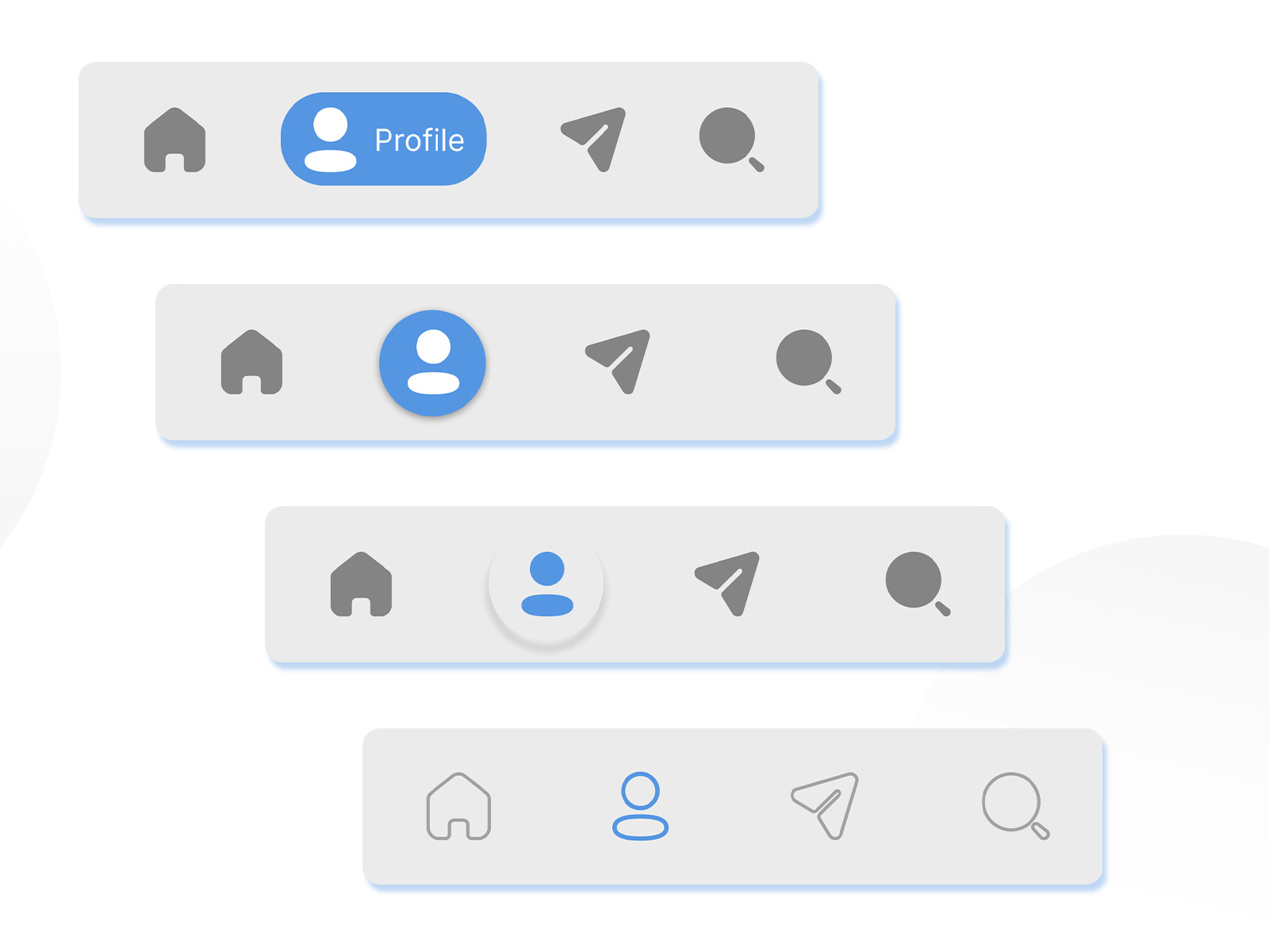 Navigation Tab Bar vol.3 by Orhan Topaç on Dribbble