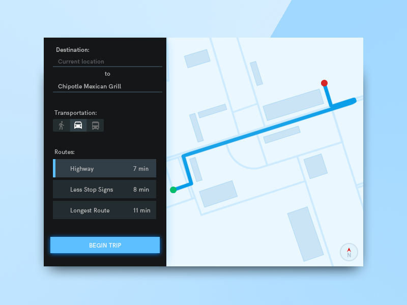 Location Tracker - #020 by Justin Yambao on Dribbble