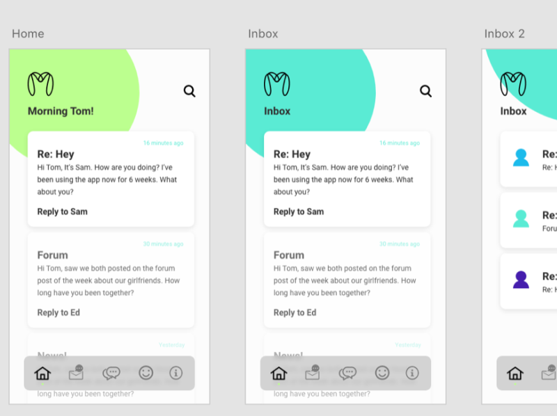Mental Health App Interface by Kate Edwards on Dribbble