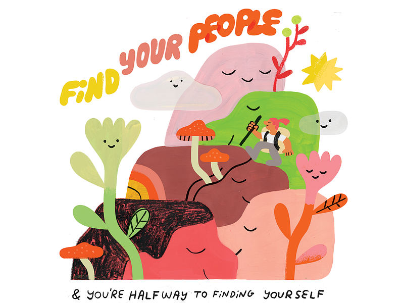 FIND YOURSELF by Andy J. Pizza on Dribbble