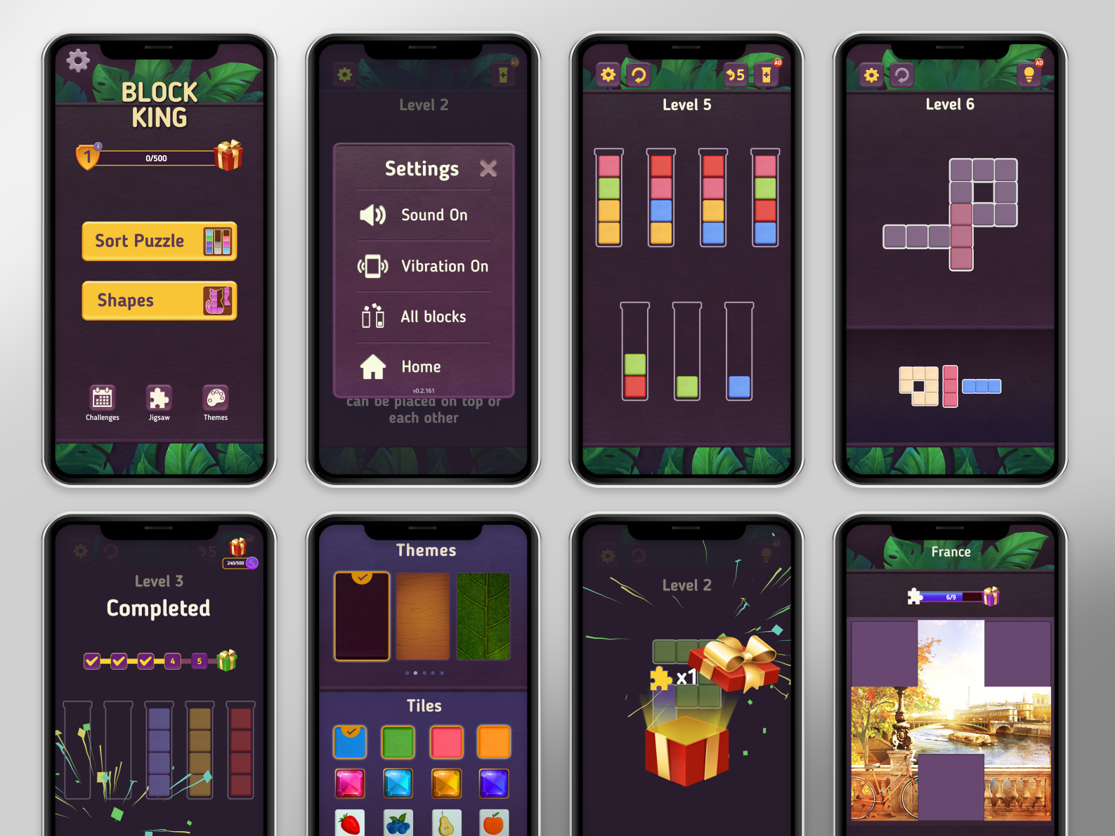 UI game "Block king" by Kirill on Dribbble