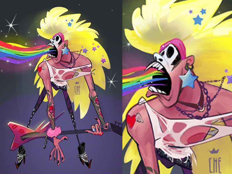 Glam Rock by Tatiana Cherniychuk on Dribbble