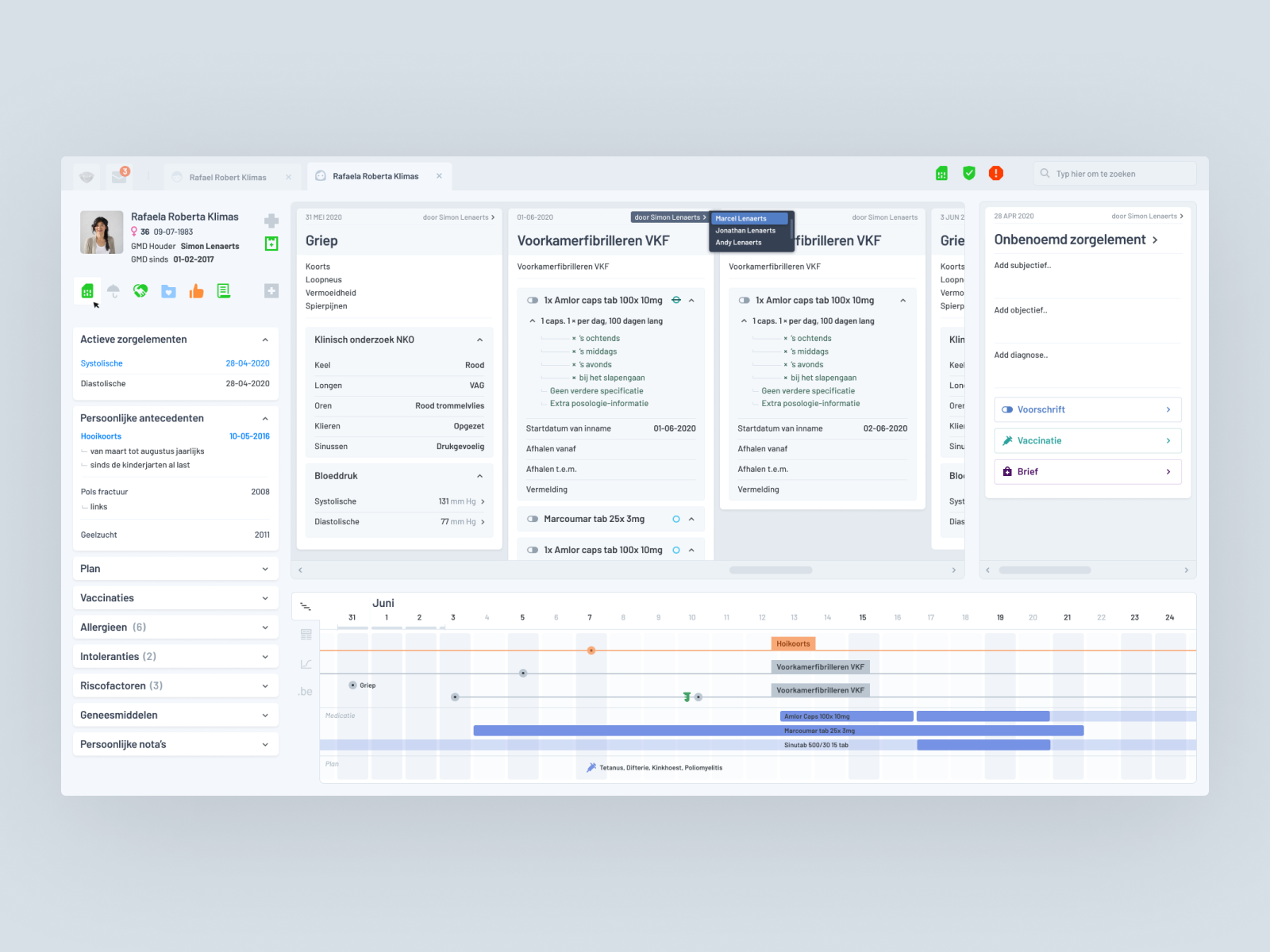 Healthcare Timeline v1 by Kálmán Magyari on Dribbble