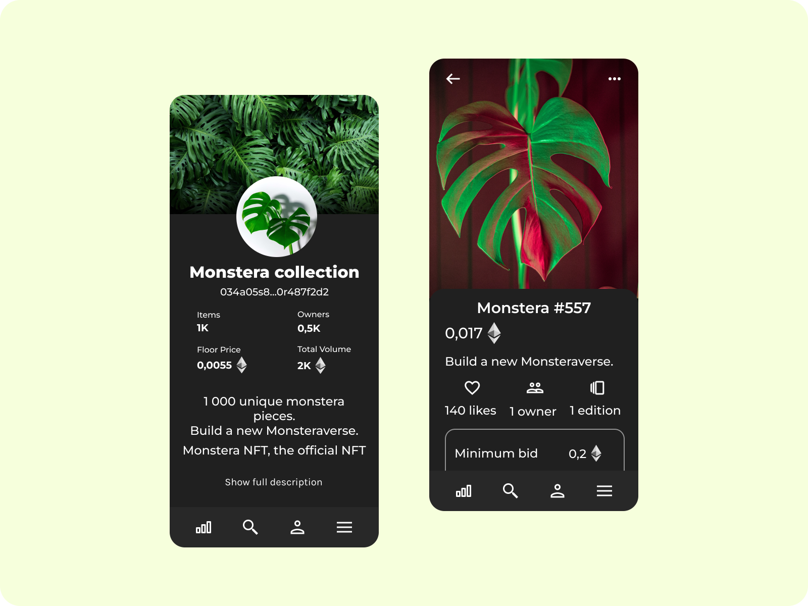 Plant NFT Collection by Elizabeth Ivannikova on Dribbble