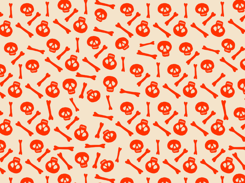Skull & bones pattern by Darmarta on Dribbble