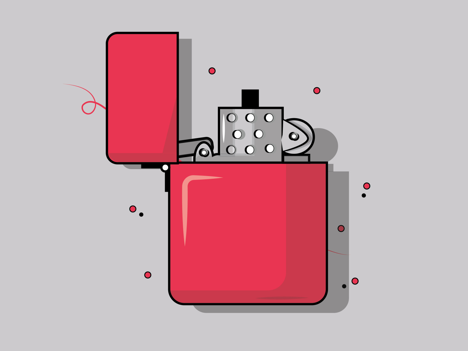 lighter by Honey Creatoon on Dribbble