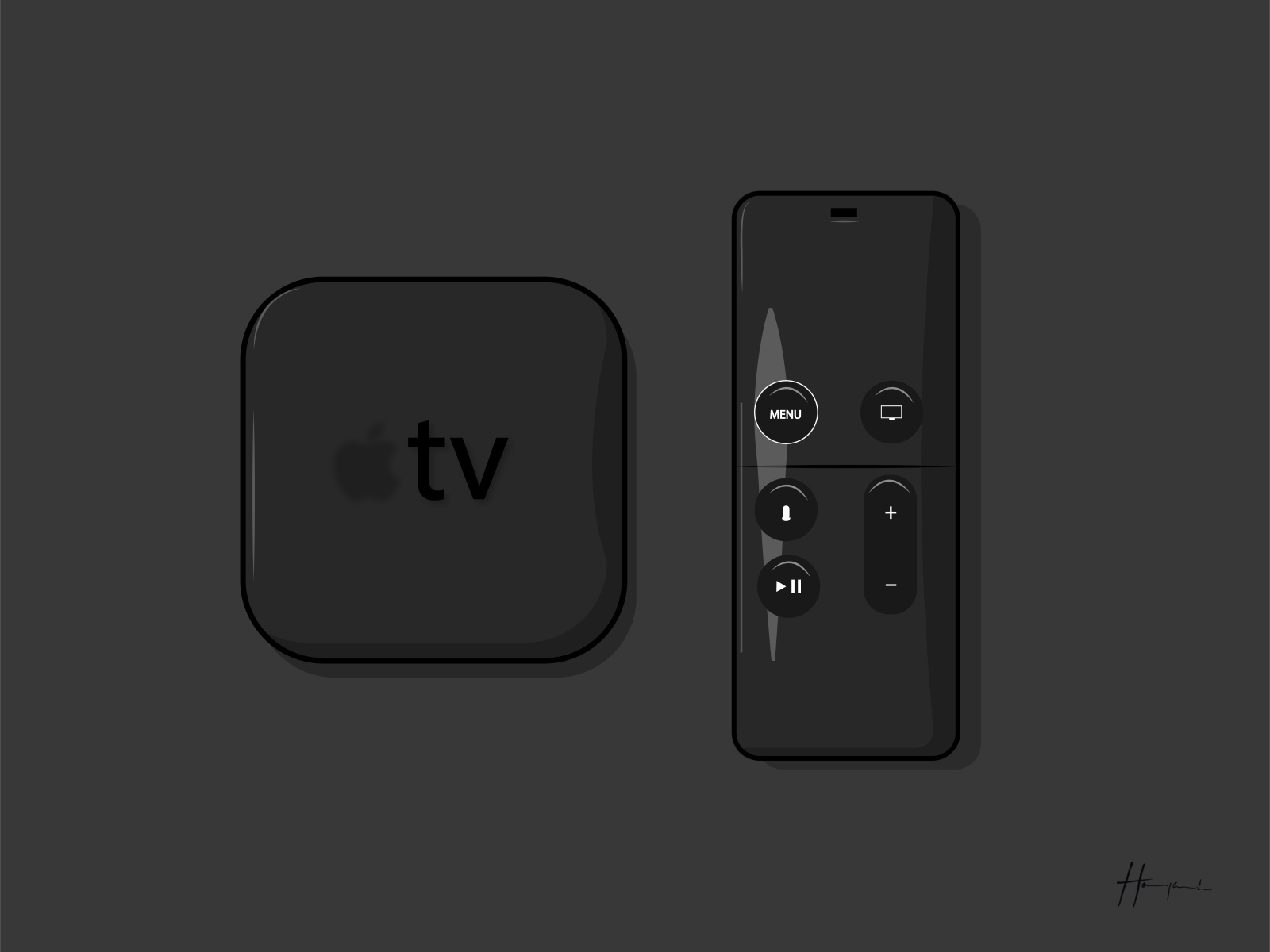 Apple TV ILLUSTRATION by Honey Creatoon on Dribbble