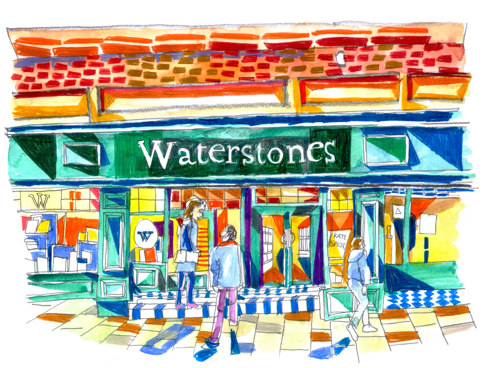 Leeds Waterstones by Zac Rossiter on Dribbble