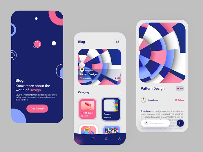 Browse thousands of Blog App images for design inspiration | Dribbble