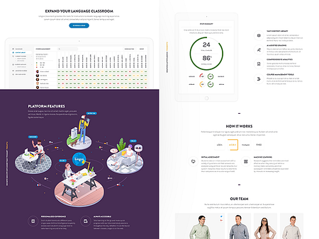 Lingco Website by Caleb for Alphaio on Dribbble