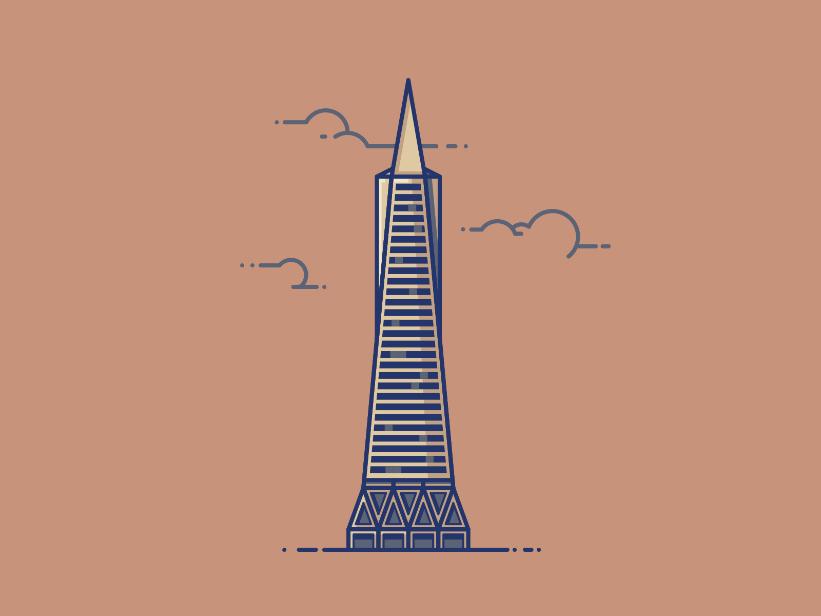 Transamerica Pyramid by Todd Zlab on Dribbble