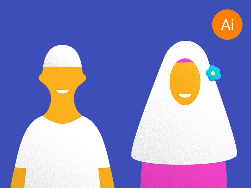 Muslim And Muslimah material characters by Ali Allam for marsala on ...