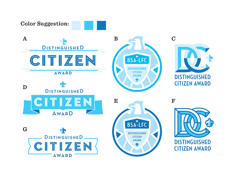 Distinguished Citizen Logos by W A L K I N G S T I C K on Dribbble