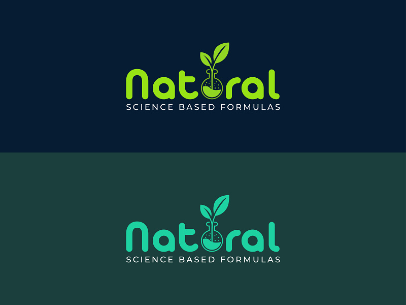 Natural logo design by branding23 on Dribbble