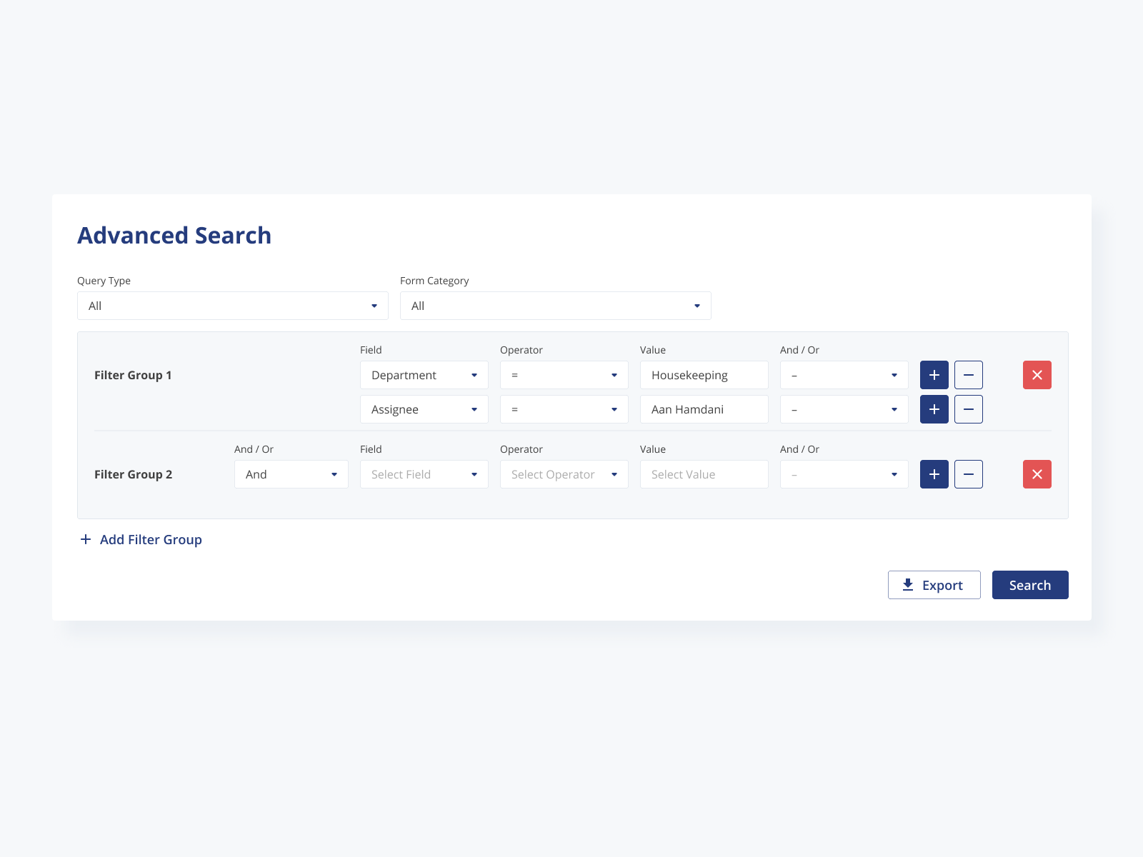 Advanced Search UI by aan hamdani on Dribbble