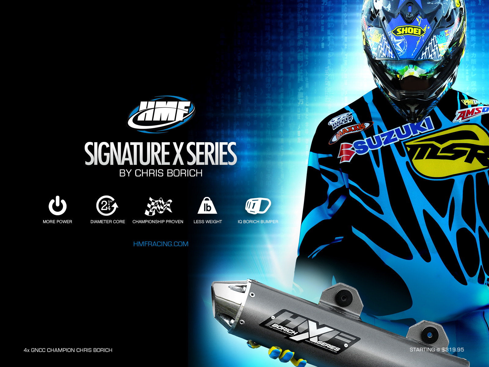 Advertisement HMF Exhaust Signature Racer Series by Lance Drew on Dribbble