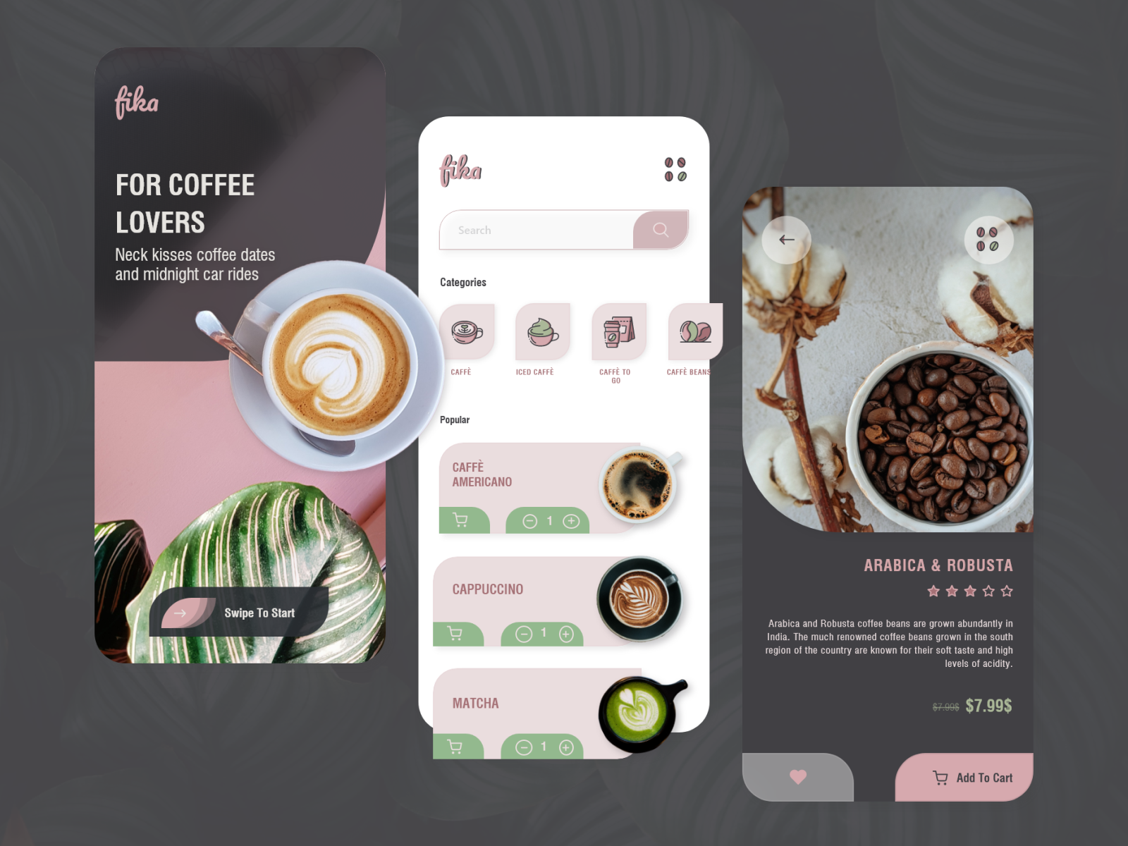 Coffee Shop App / Mobile Design by Anne Harutyunyan on Dribbble