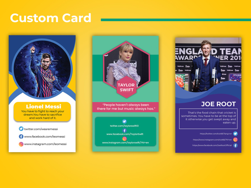 Custom card by Sm Graphic Wave on Dribbble