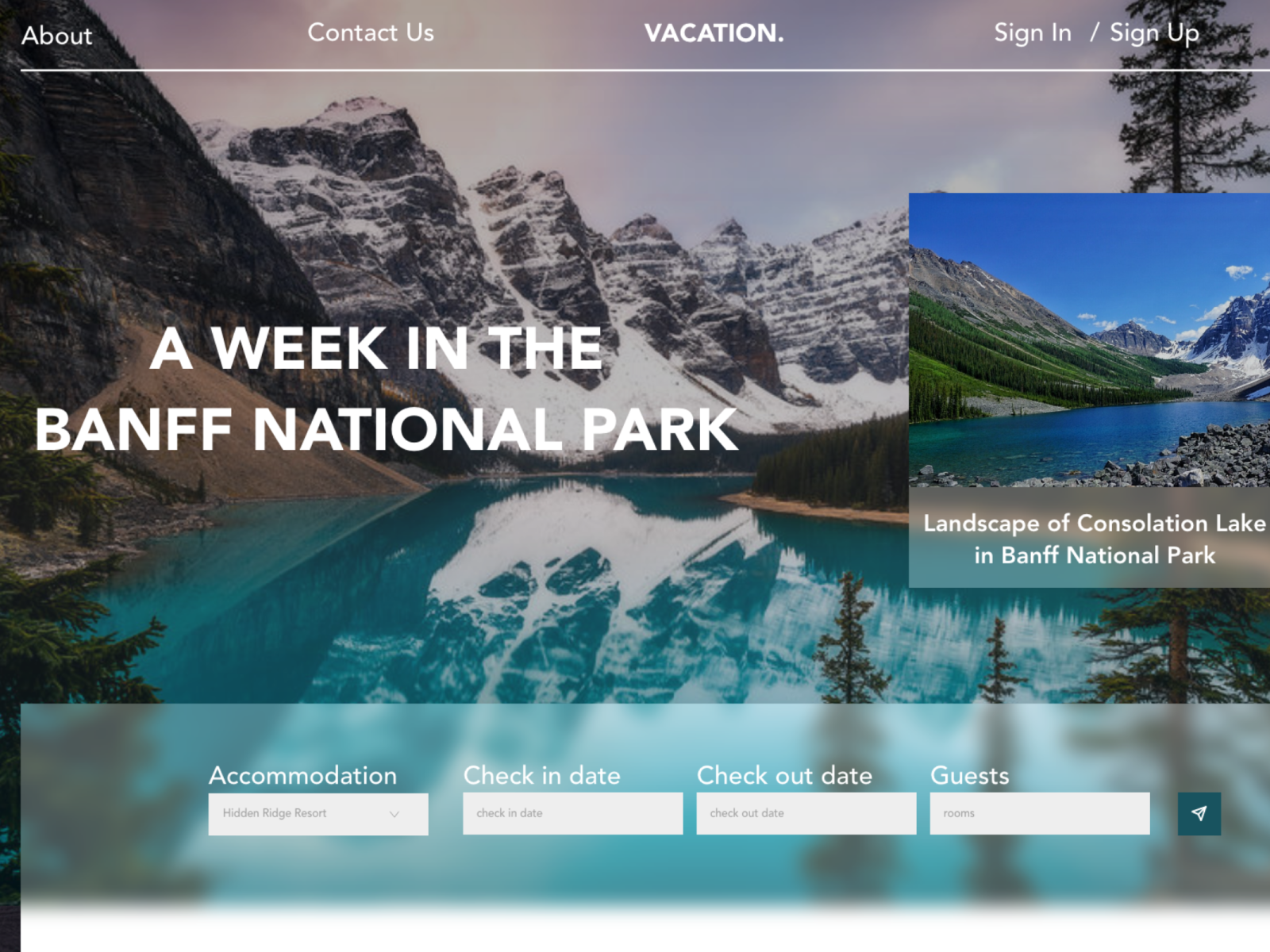 Tourism web-design concept by Moitry Samanta on Dribbble