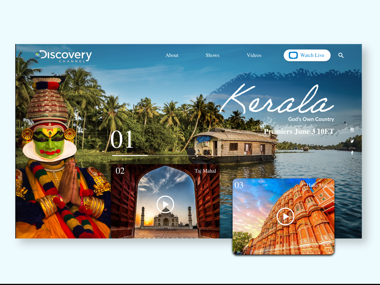DISCOVERY WEBSITE UI CONCEPT by Moitry Samanta on Dribbble