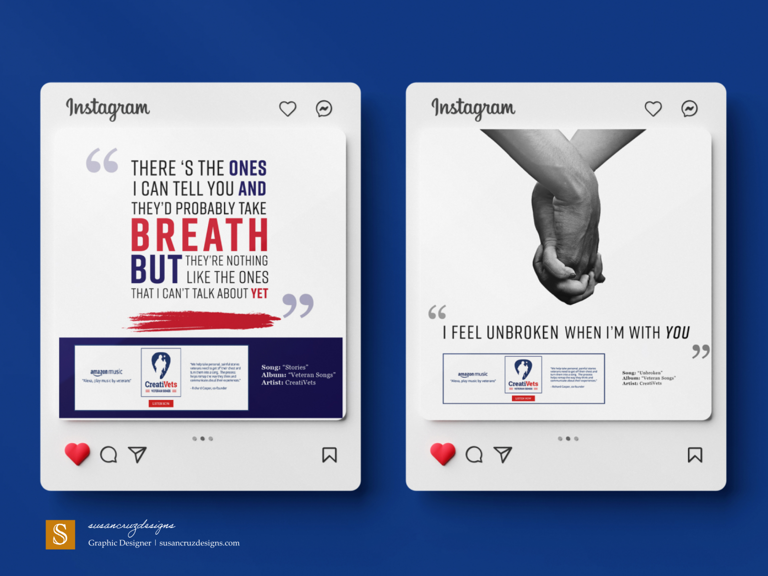 CreatiVet Social Media Posts | Mockup by Susan Cruz on Dribbble