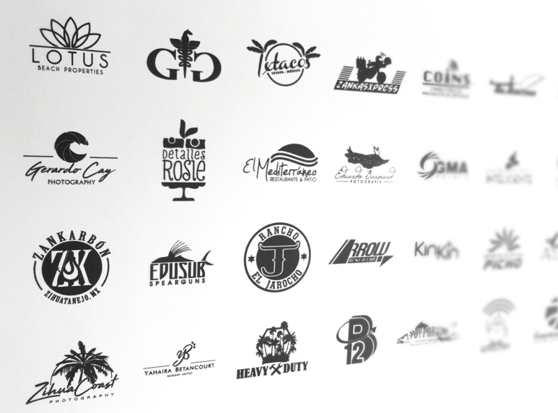 more more logos by Carlos Rios on Dribbble