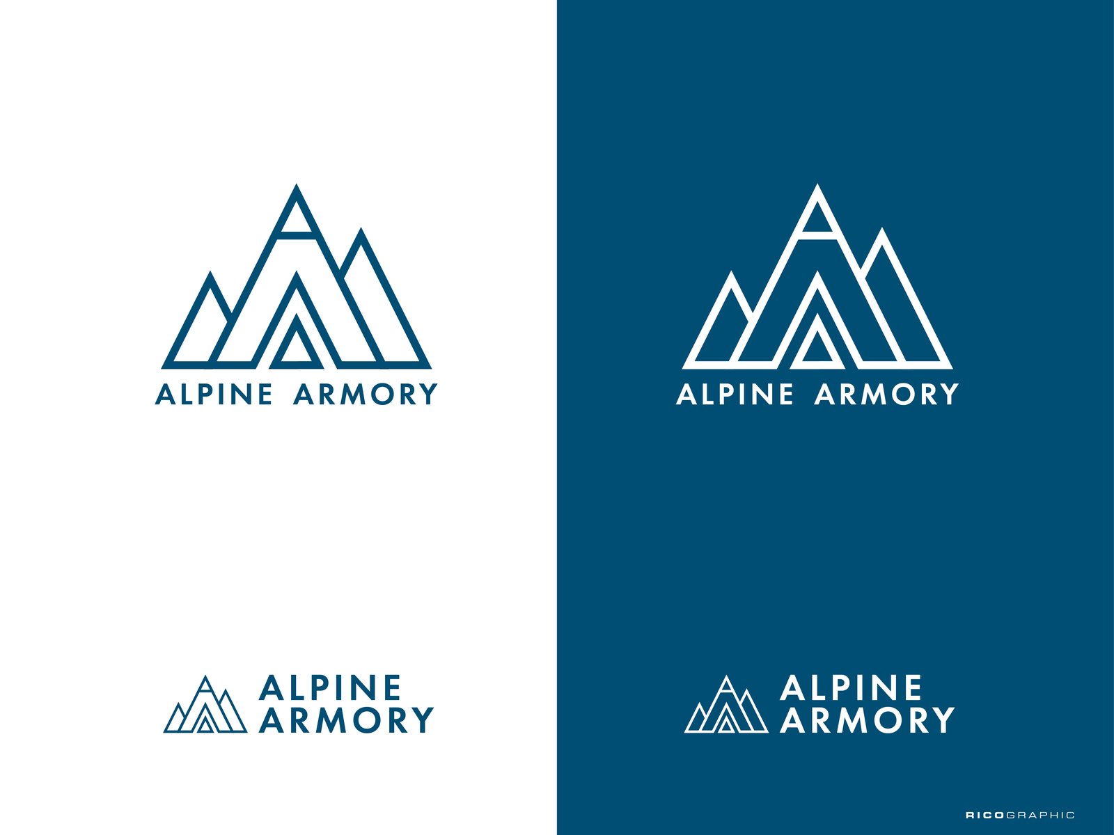 ALPINE ARMORY by Rico Arana on Dribbble