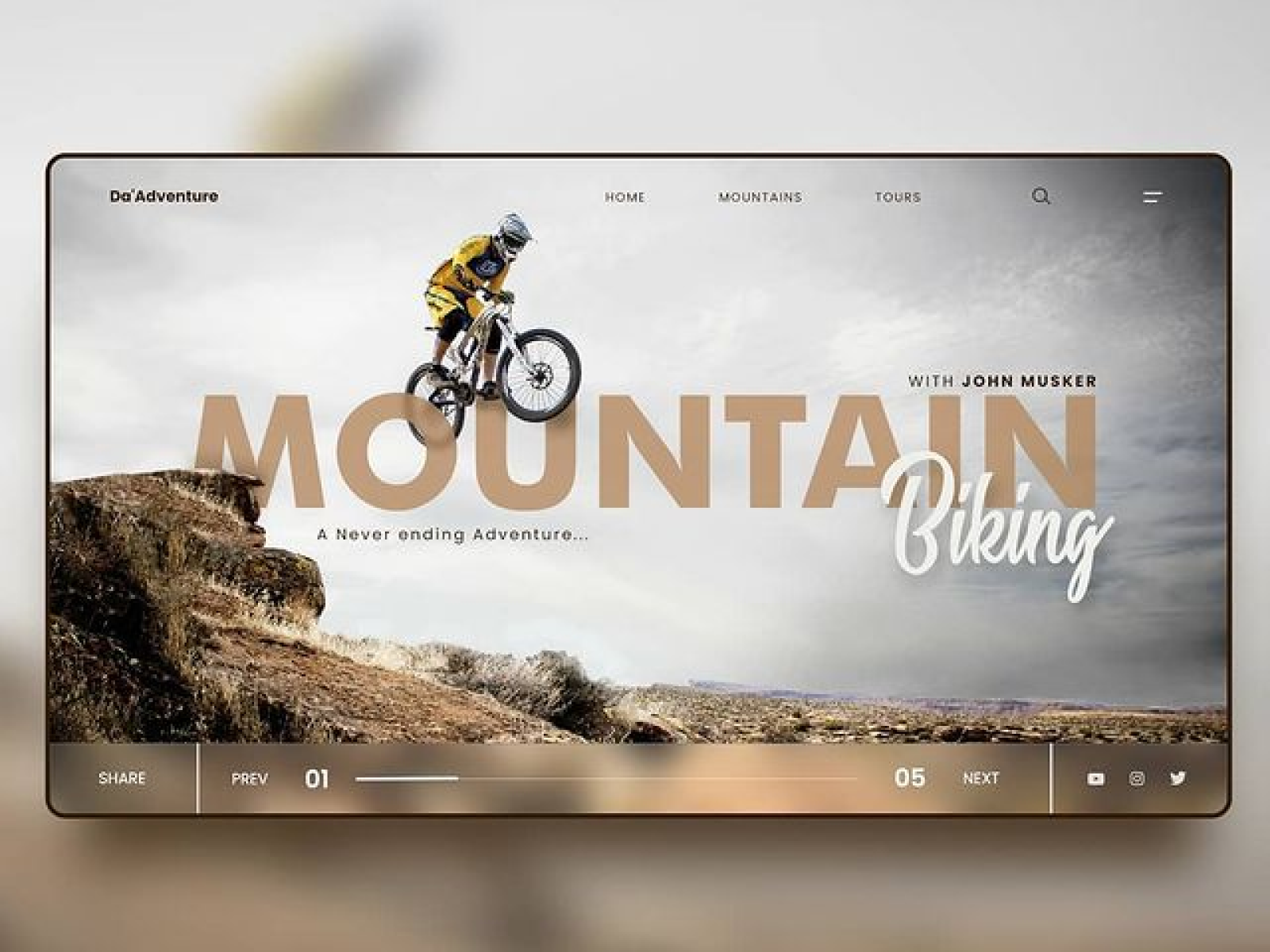 Mountain Hiking UI by Ashik Prottoy on Dribbble