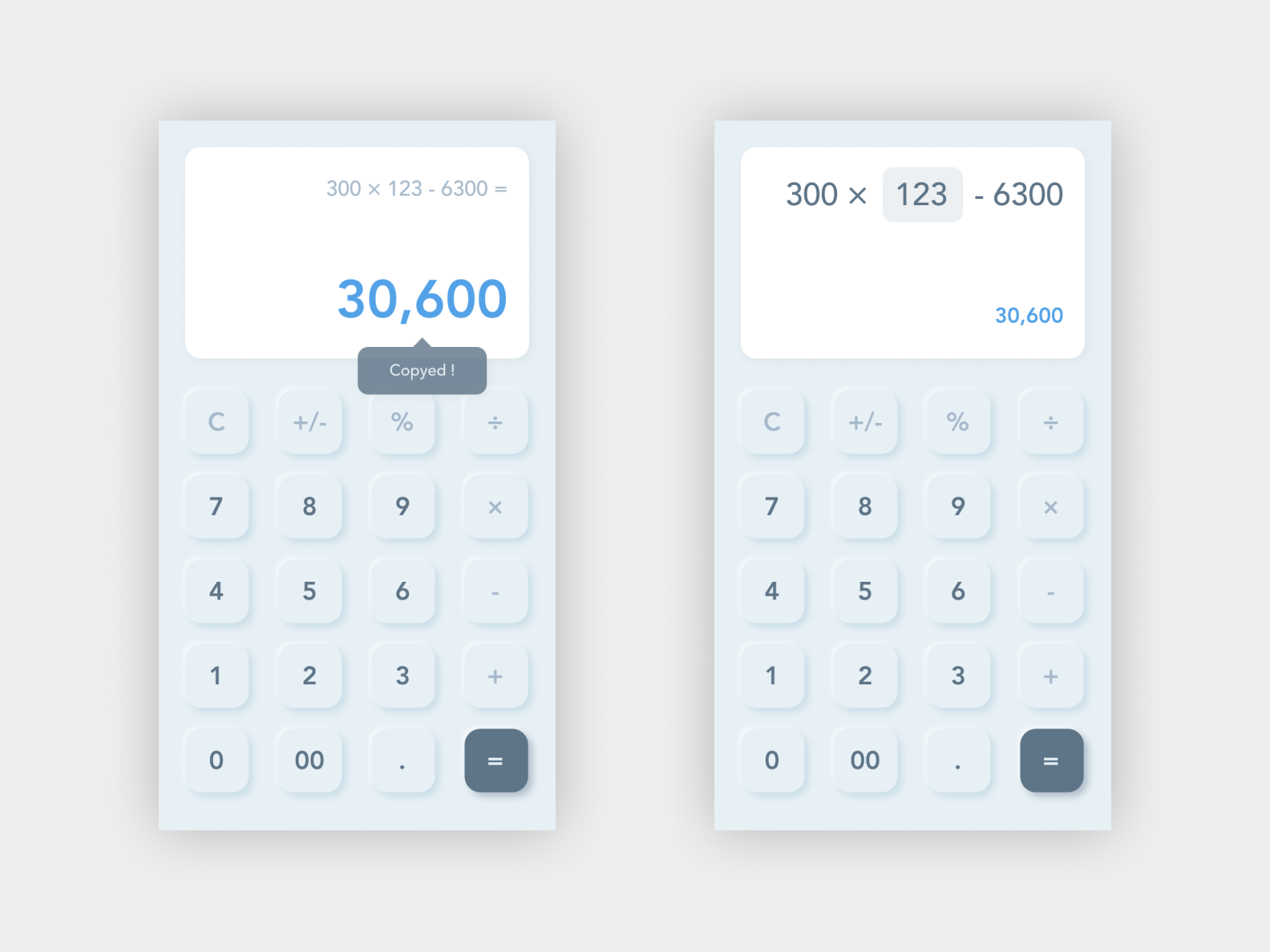 Daily UI #004 - Calculator by Chinatsu Kato on Dribbble