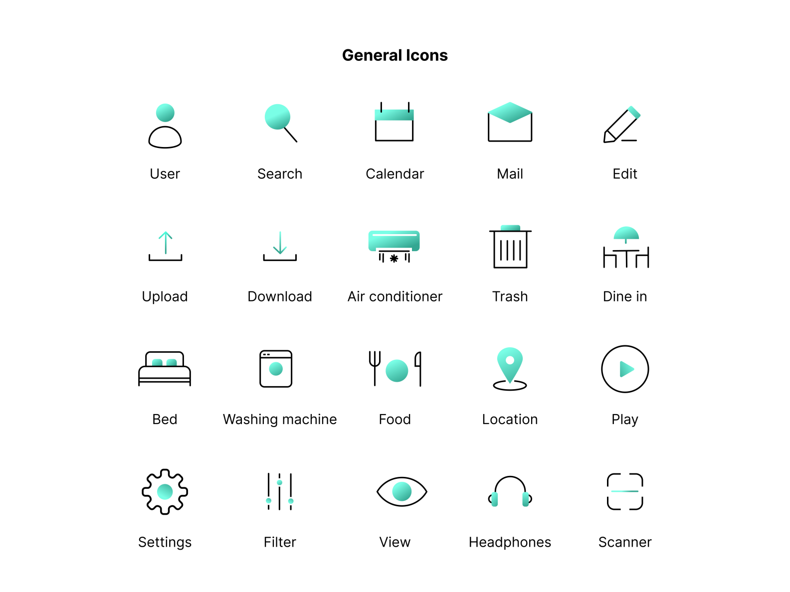 General Icons by Mohamed Noohu on Dribbble
